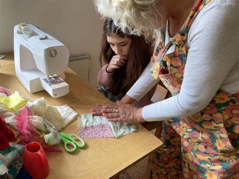 Sewing Supporter In Workshops Volunteer Youth Programme Devon Connect