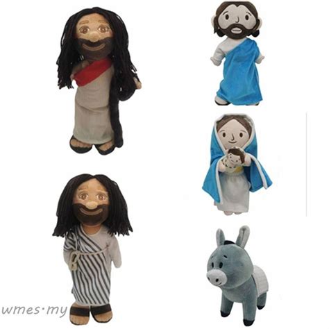 Wmes1 Jesus Plush Toy Christ Religious Savior Jesus Virgin Mary