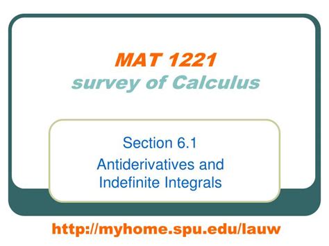Ppt Mat 1221 Survey Of Calculus Powerpoint Presentation Free