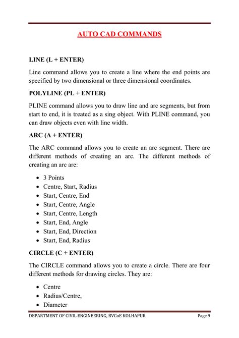 Cad Lab Manualpdf Drawing And Sketching Arts And Crafts