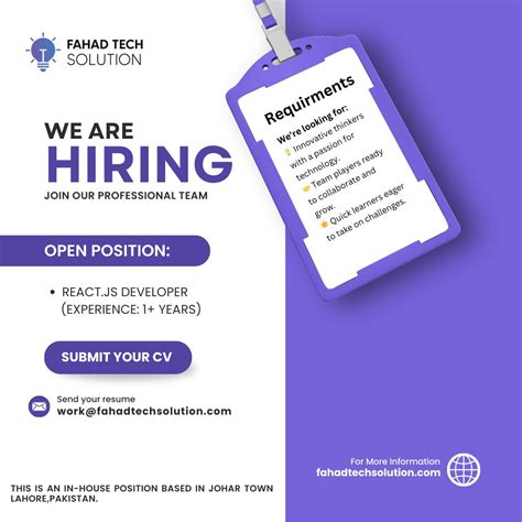 Fahad Tech Solution On Linkedin Fahadtechsolution Reactjs Hiringnow Javascript Wordpress