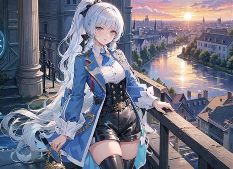神里绫华 插画师望霙的AI绘图原神插画图片 BoBoPic