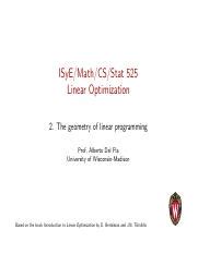 Understanding Polyhedra In Linear Optimization Geometry Course Hero
