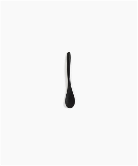 Shell Spoon Black Marble