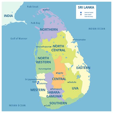 Sri Lanka Map With States Bonita Stephine