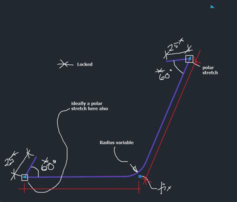 solved polar stretch and radius constraint not working autodesk