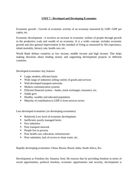 Notes Unit 7 Pdf Poverty Poverty And Homelessness