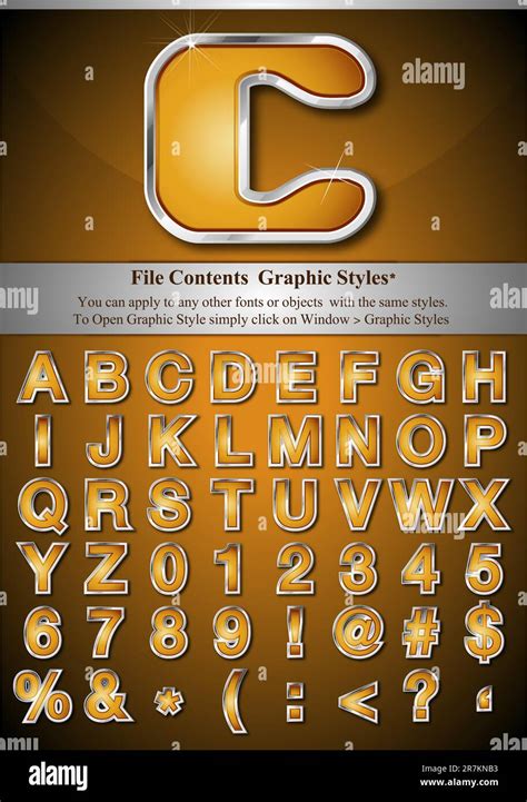 file contents graphic styles you can apply to any other fonts or