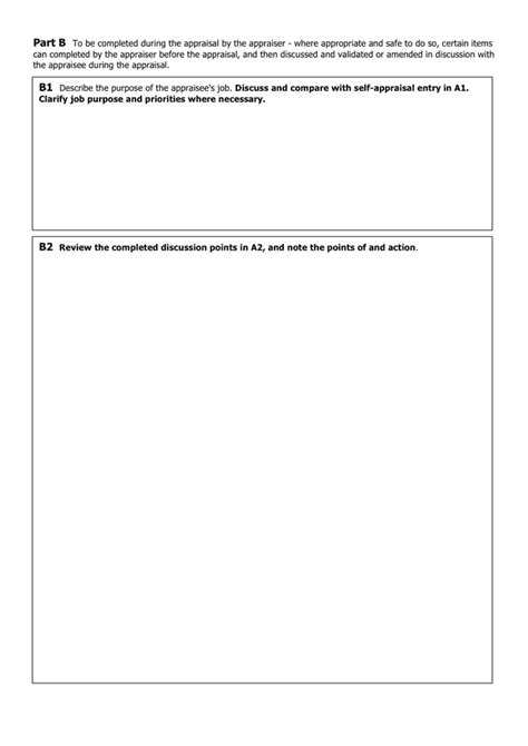 Performance Appraisal Form Template In Word And Pdf Formats Page 4 Of 8