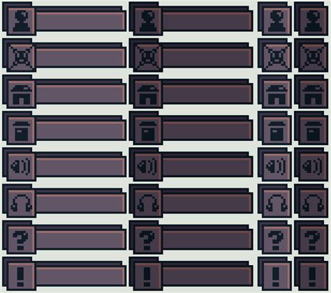 Pixel Button Pack By PogUTatar By PogUTatar