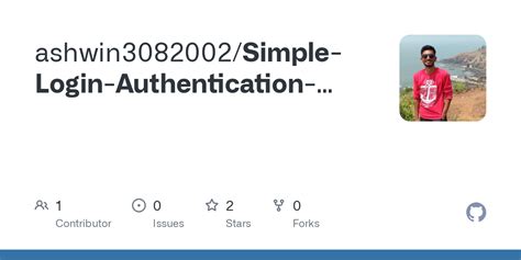 Github Ashwin3082002simple Login Authentication System