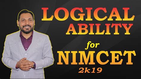 Logical Ability Reasoning For Nimcet 2019 Amit Katiyar Youtube