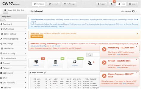 Como Instalar O Cwp Control Panel Cpanel Alternativo No Centos 7