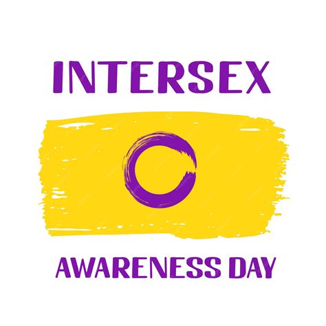 День осведомленности о интерсексуалах с надписью Intersex Pride Flag праздник лгбт сообщества