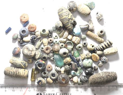 Ancient Roman Glass Beads 1700 Years Old