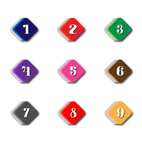 Premium Vector Glossy And Colorful Bullet Point Design