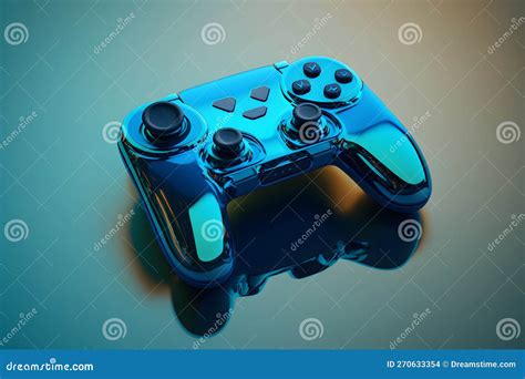 Console Gaming Controller With Many Buttons And Glossy Shiny Body Surface Neural Network