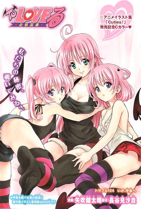 Momo Velia Deviluke Lala Satalin Deviluke And Nana Asta Deviluke To Love Ru Drawn By Yabuki
