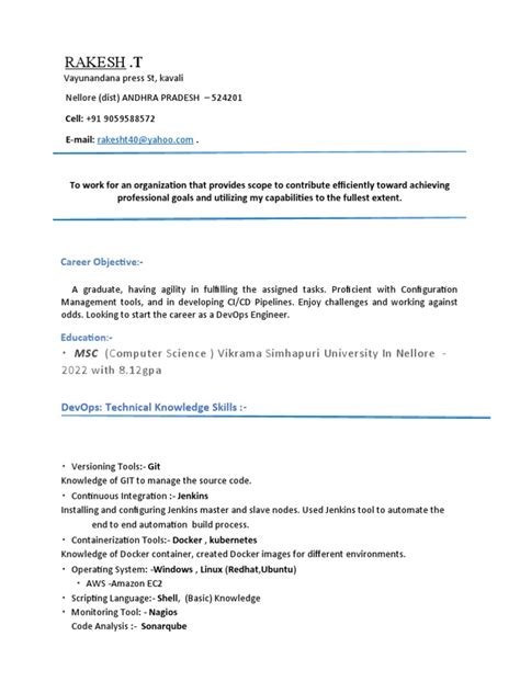 Rakesh Resume 123 Pdf Cloud Computing Systems Engineering