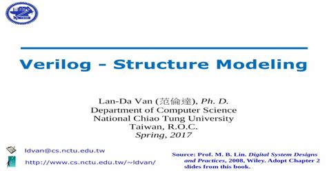 Pdf Verilog Twcoursedsd2017springdsdlecture02pdf