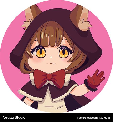 Girl Chibi Anime Royalty Free Vector Image Vectorstock