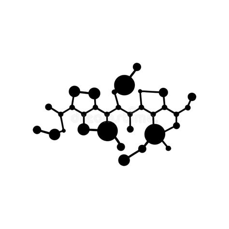 Chemical Molecule Structure Vector Illustration For Science And Education Design Stock