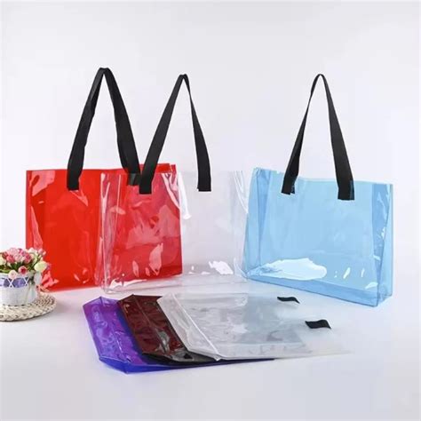 Custom Logo Clear Transparent PVC Cosmetic Pouches Makeup Bag For Travel Toiletry With Zipper