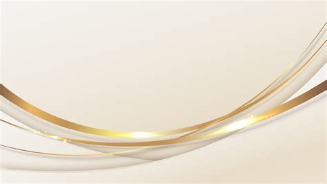 Abstract Template Background 3d Elegant Golden Curved Shape With Shiny