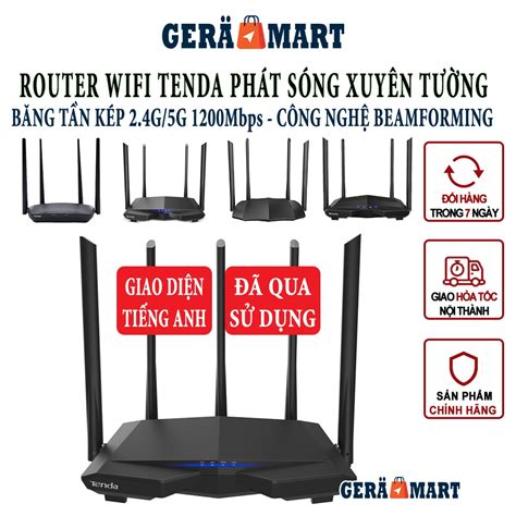 Router Wifi Tenda đủ loại phát sóng xuyên tường mạnh mẽ băng tầng kép
