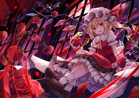 Flandre Scarlet 4k Ultra Hd Anime Wallpaper Stunning Touhou Artistry