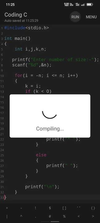 Pattern Program C Programming Shorts Coding Youtube