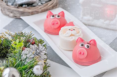 새 해핑크 빛 바탕에 파스텔 색상 설탕에에서 땅콩 마쉬 멜 로우 달콤한 섬세 한 마카롱 돼지의 상징의 모양에 마 지 판 0명에 대한 스톡 사진 및 기타 이미지 Istock