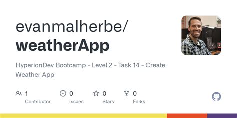 GitHub Evanmalherbe WeatherApp HyperionDev Bootcamp Level 2 Task