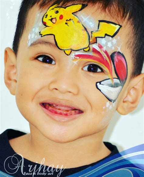 Pin By Facepainting By Lindsay On Pokemon Pikachu Face Painting Face