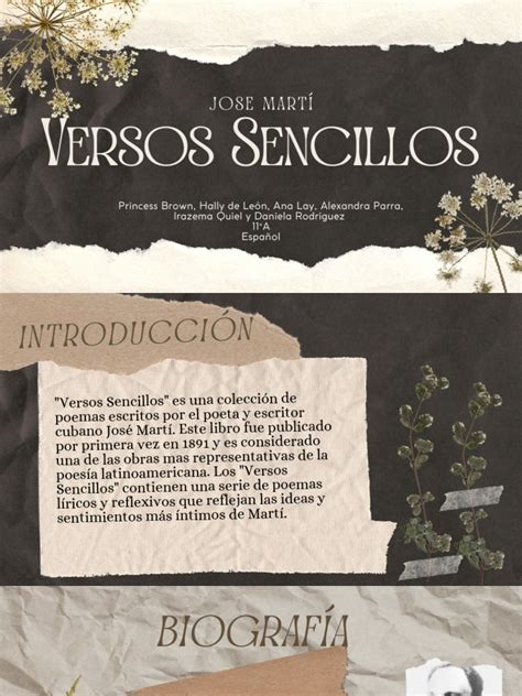 Versos Sencillos Pdf Lingüística