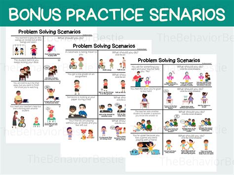 Problem Solving Reflection Sheet Scenarios Solution Wheel PDF Download Etsy