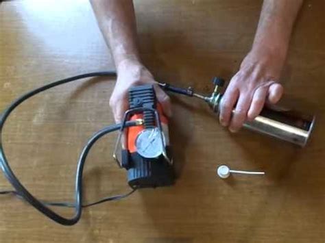 Как сделать самодельный многоразовый баллон сжатого воздуха - YouTube