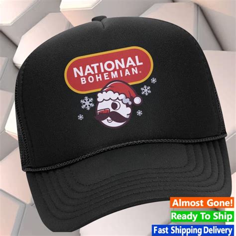 National Bohemian Store Merch Frosty Boh Black Trucker Hat Newest