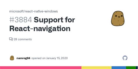 Support For React Navigation Issue Microsoft React Native Windows Github
