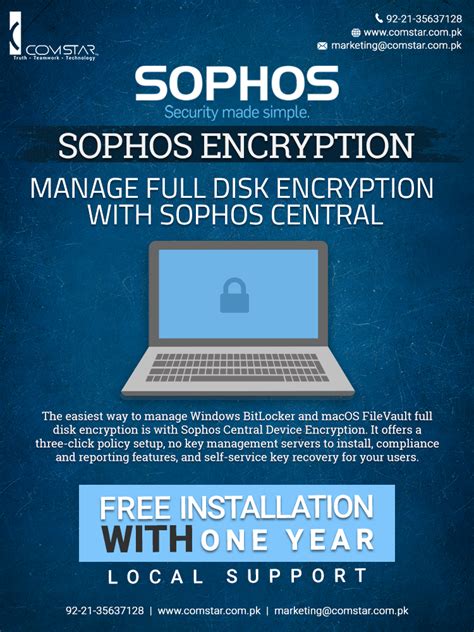 Sophos Central Manages Full Disk Encryption It Security