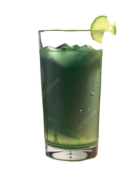 라임을 넣은 상큼한 짙은 녹색 음료 진한 녹색 주스 짙은 녹색 물 상쾌한 물 Png 일러스트 및 Psd 이미지 무료 다운로드 Pngtree