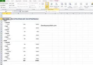 Slicers In Excel Pivot Table Microsoft Excel Tutorials