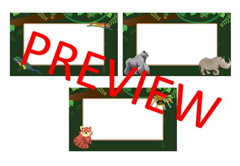 Free Jungle Theme Name Tags At Joseph Mccauley Blog