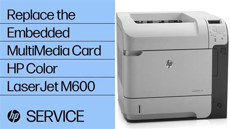 Hp Laserjet Enterprise M604 M605 M606 Removal And Replacement Embedded Multimedia Card