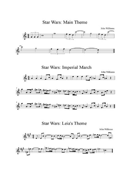 Star Wars Leitmotive Pdf