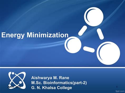 Energy Minimization Ppt