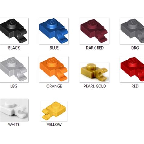 LEGO Part Plate Modified 1x1 With Horizontal Grip 5 Pieces Per Pack D26 Shopee Philippines