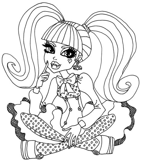 Monster High Printable Coloring Pages 2025