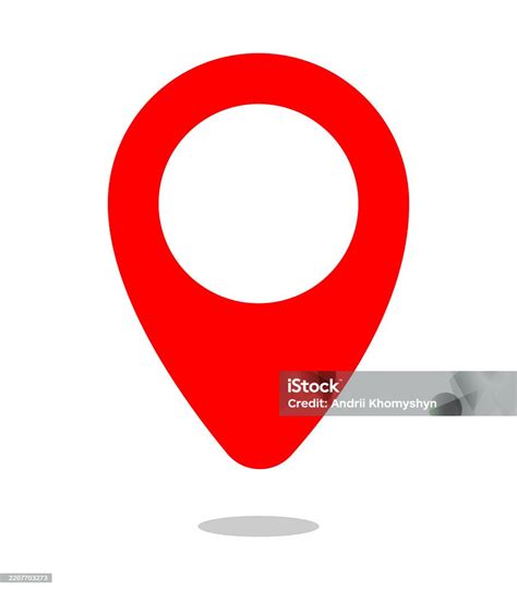 굵은 빨간색 지도 핀은 깨끗한 흰색 배경에 위치 방향 또는 목적지를 나타내는 눈에 띕니다 내비게이션 여행 배송 또는 마케팅 프로젝트에 사용할 수 있습니다 0명에 대한 스톡