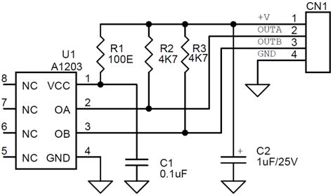 Dual Channel Quadrature Hall Effect Bipolar Switch Module For Magnetic Encoder Electronics Lab